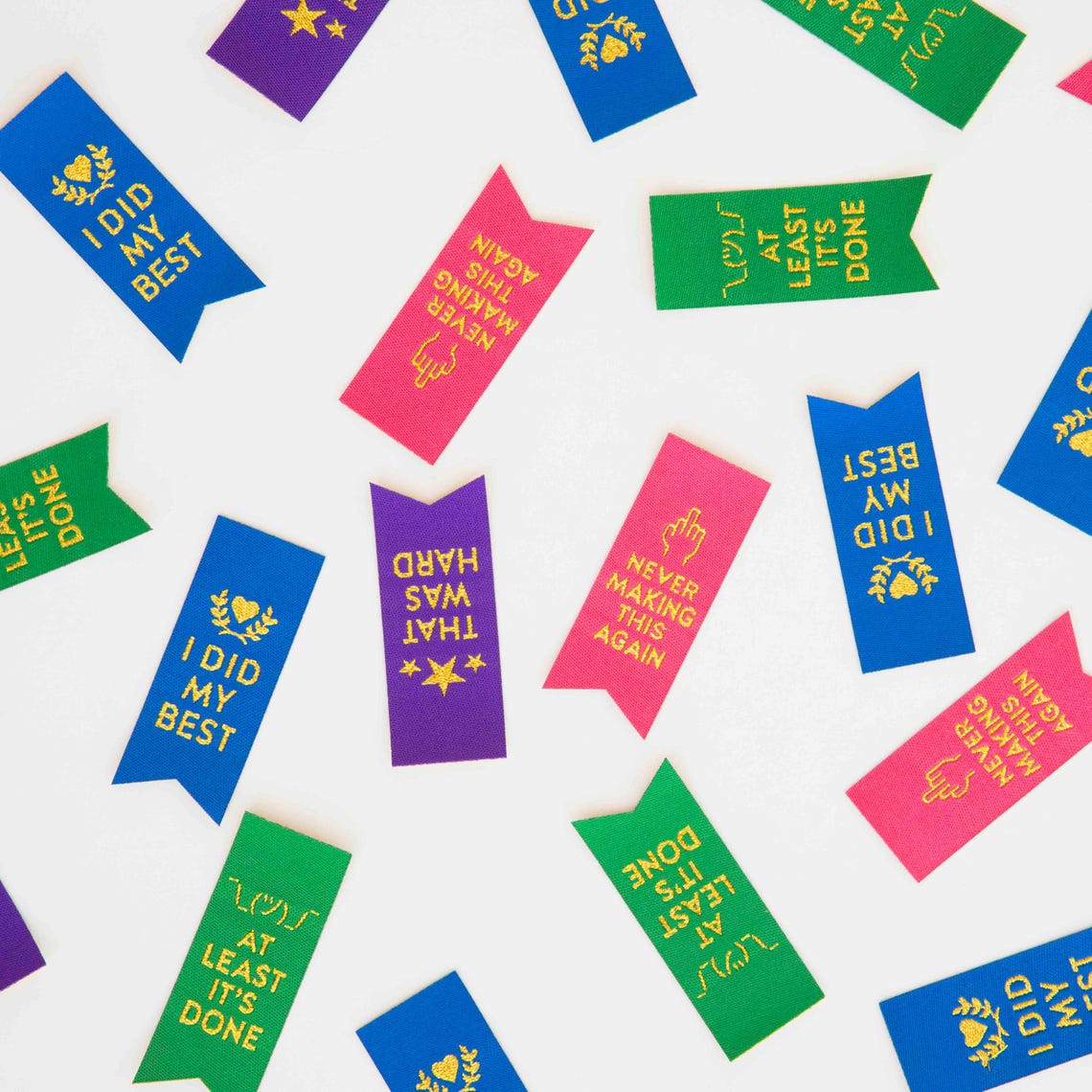 Award Ribbon Sewing Labels - Multipack - 8 Pack - Quilt and Clothing ...