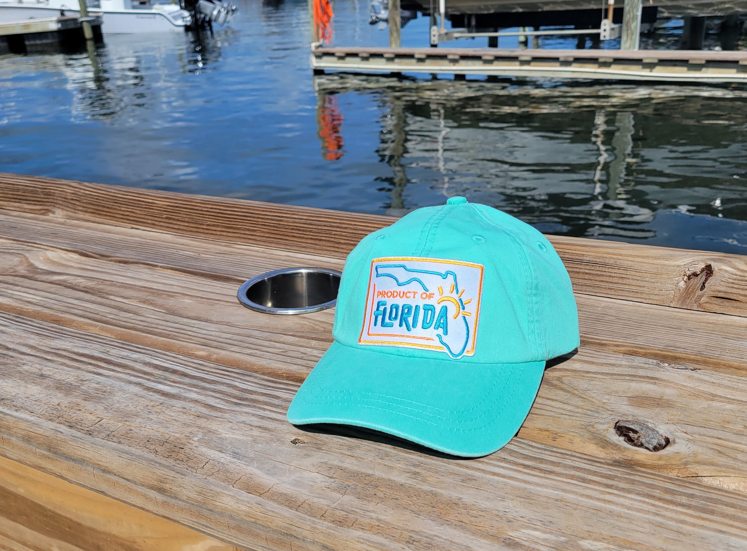 Product of Florida Ladies Baseball Cap With Custom Embroidered Patch - Etsy