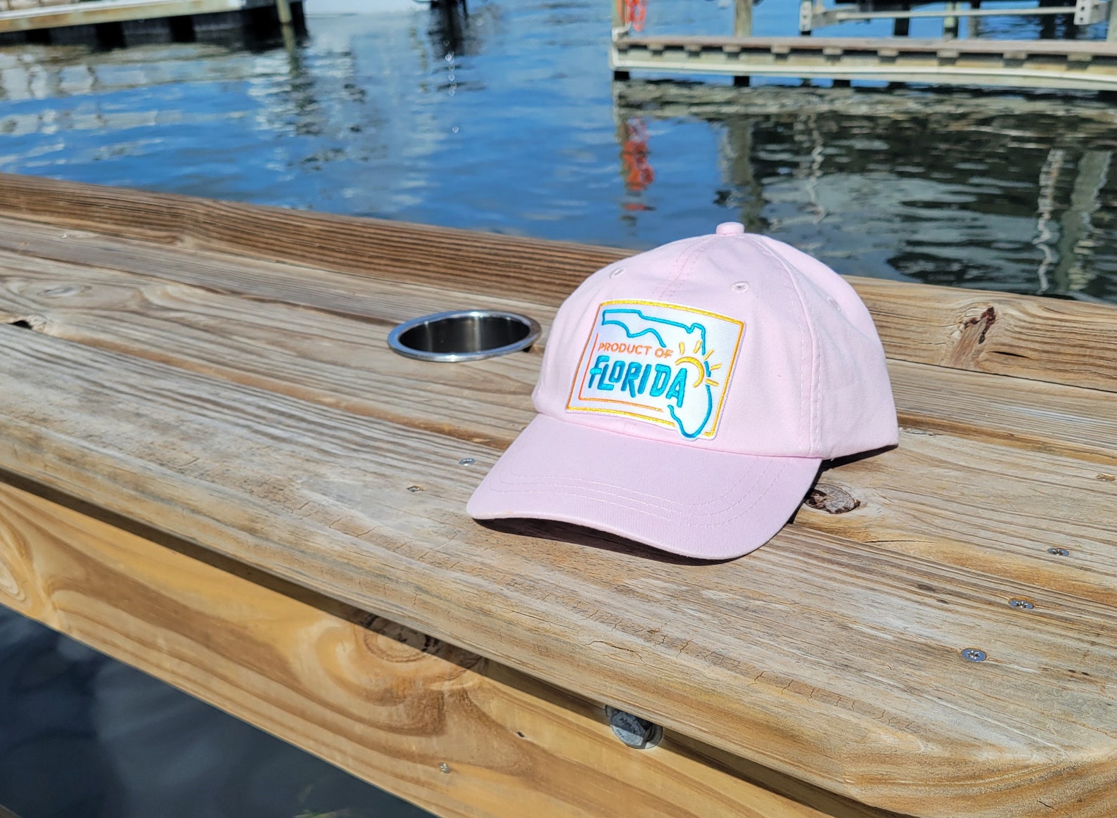 Product of Florida Ladies Baseball Cap With Custom Embroidered Patch - Etsy