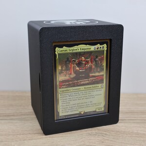 Commander Deck Box With Card Tray and Removable Front Slab - MTG TCG ...