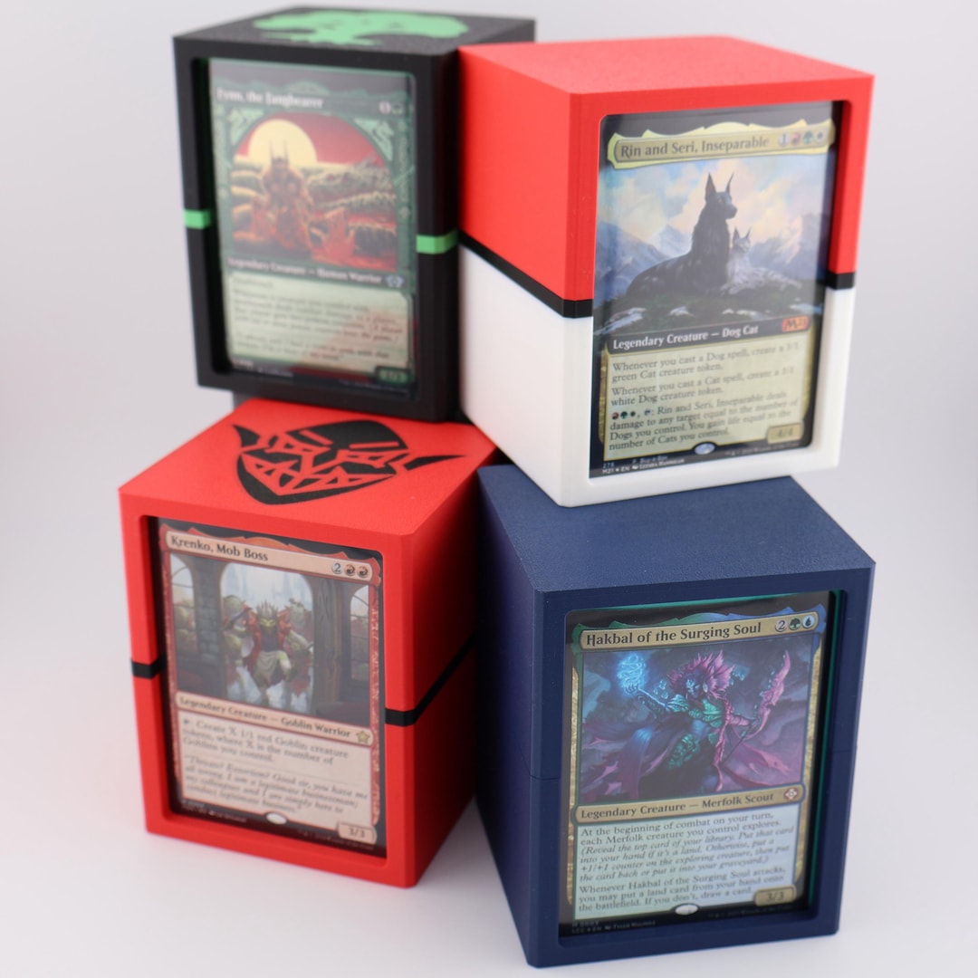 Customizable Commander Deck Box With Display Window - Etsy