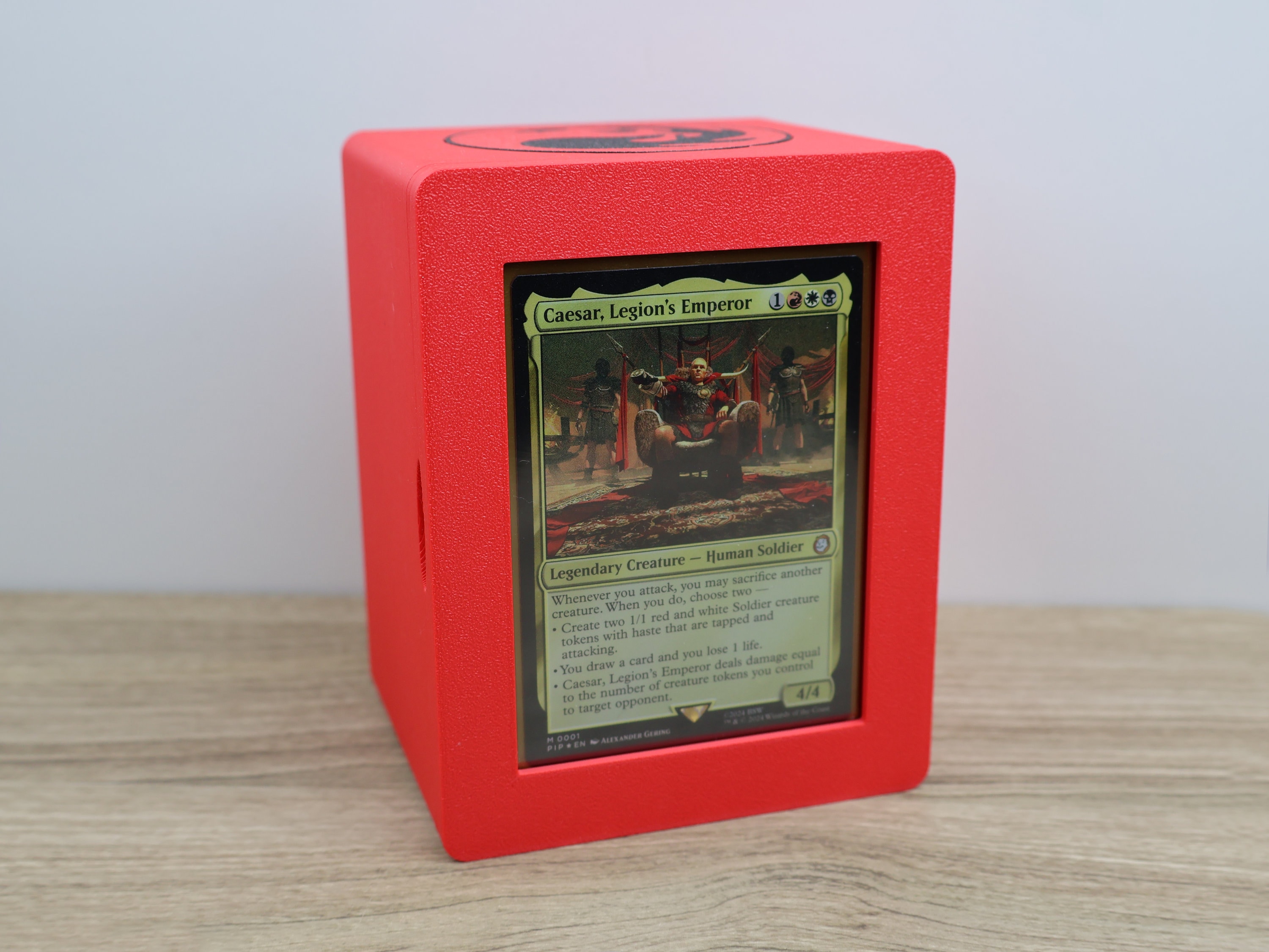 Commander Deck Box With Card Tray and Removable Front Slab - MTG TCG ...