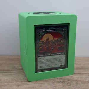 Commander Deck Box With Card Tray and Removable Front Slab - MTG TCG ...