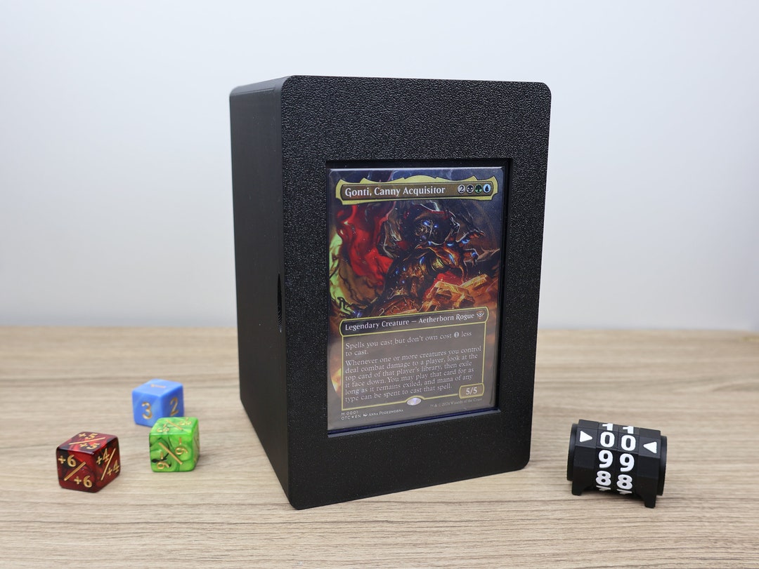 Commander Deck Box With Token Tray and Life Tracker - MTG TCG Magic the ...