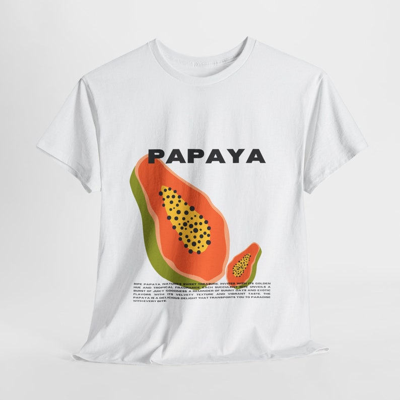 Papaya Fruit Graphic Tee Croquette Aesthetic Tee Trending Summer Top ...