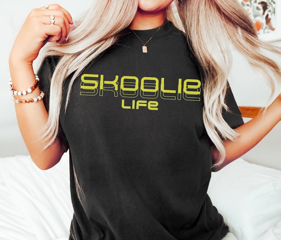 Neon Skoolie Life Shirt, School Bus Conversion Shirt, Nomad Skoolie ...