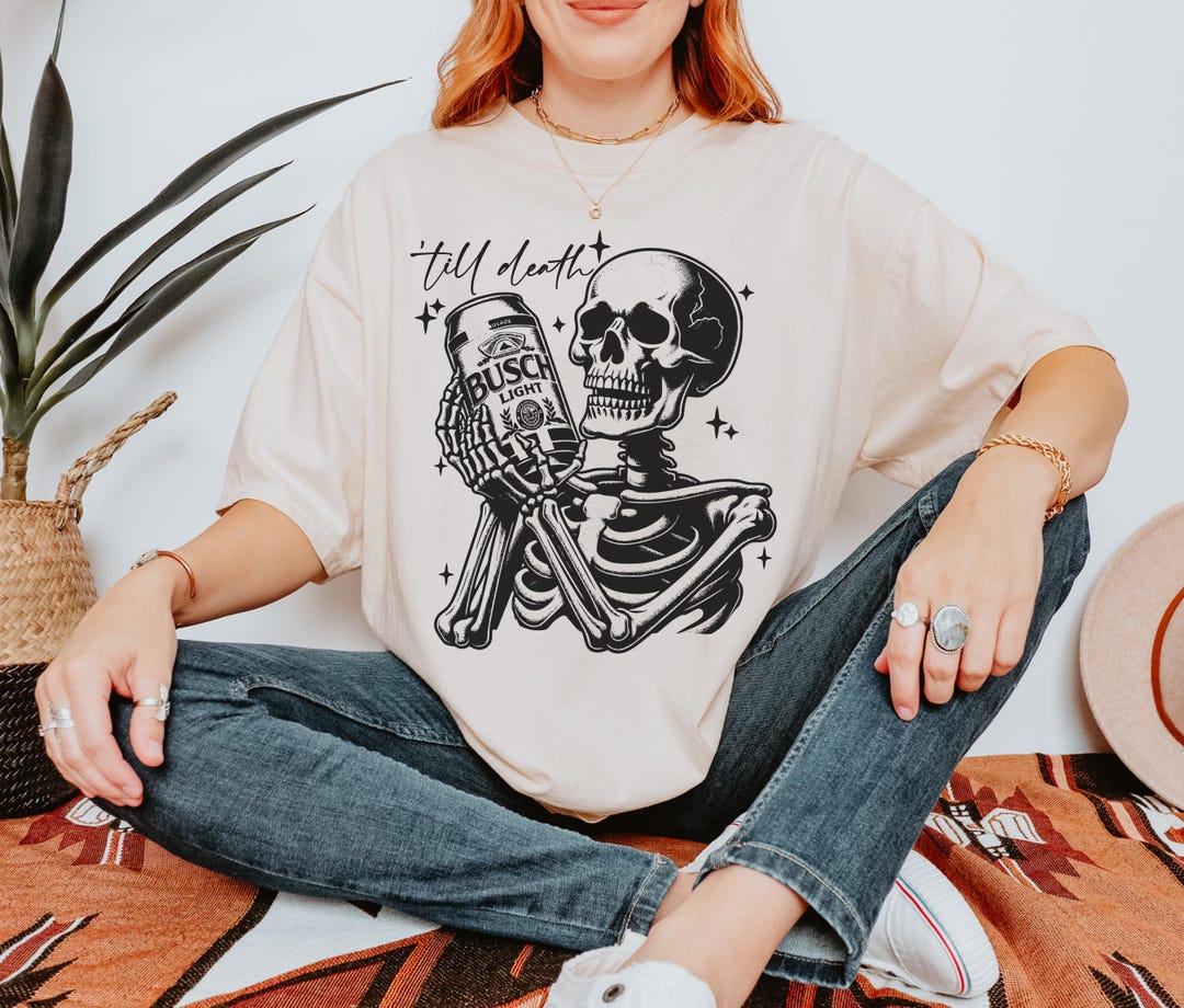 Busch Light Shirt, Busch Light Skeleton Shirt, Busch Light Gift, Gift ...