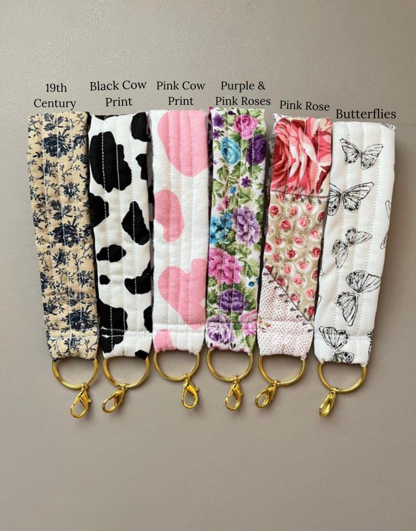 Handmade Keychain Wristlet / Quilted Wristlet - Etsy