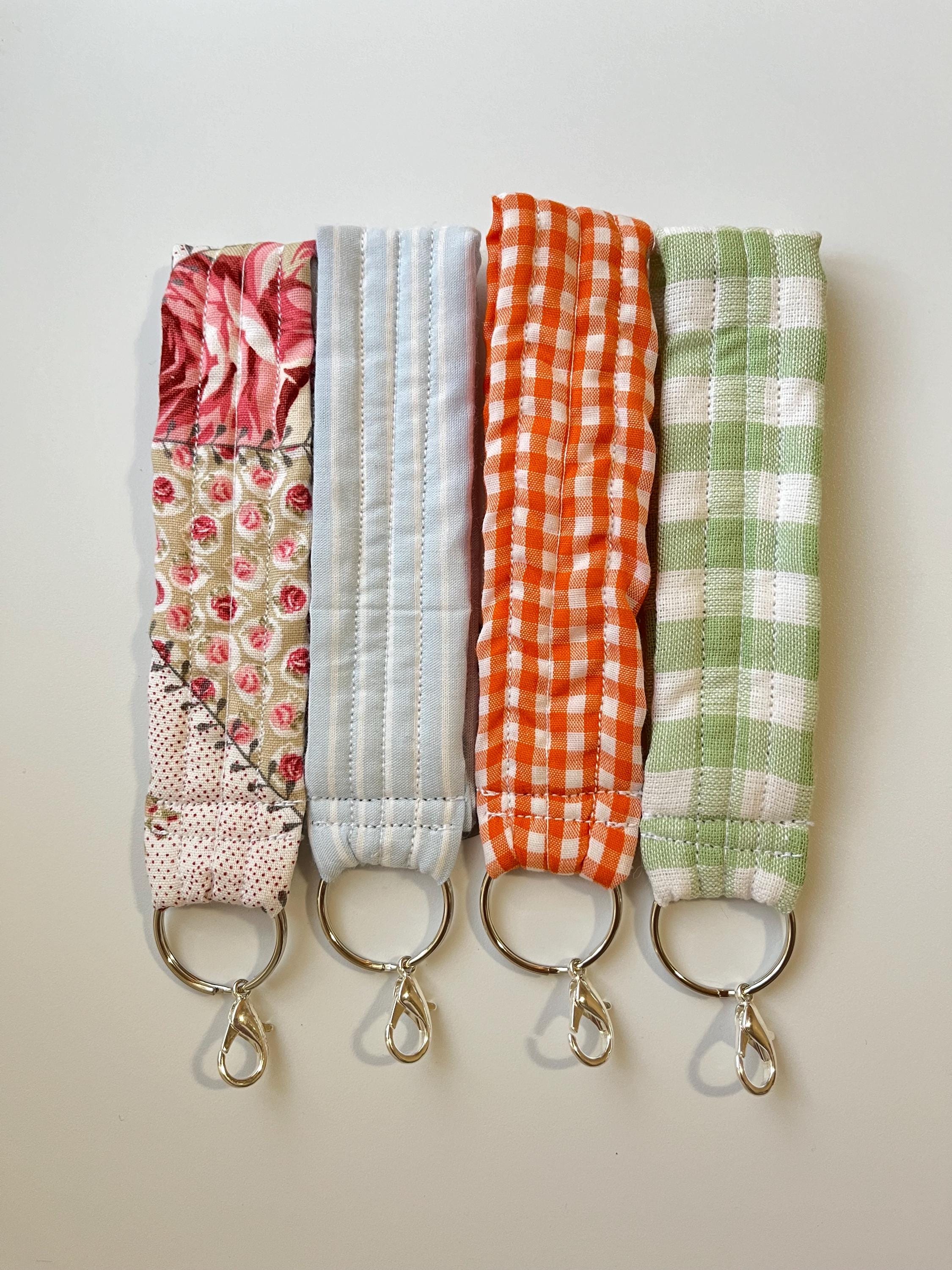 Handmade Keychain Wristlet / Quilted Wristlet - Etsy