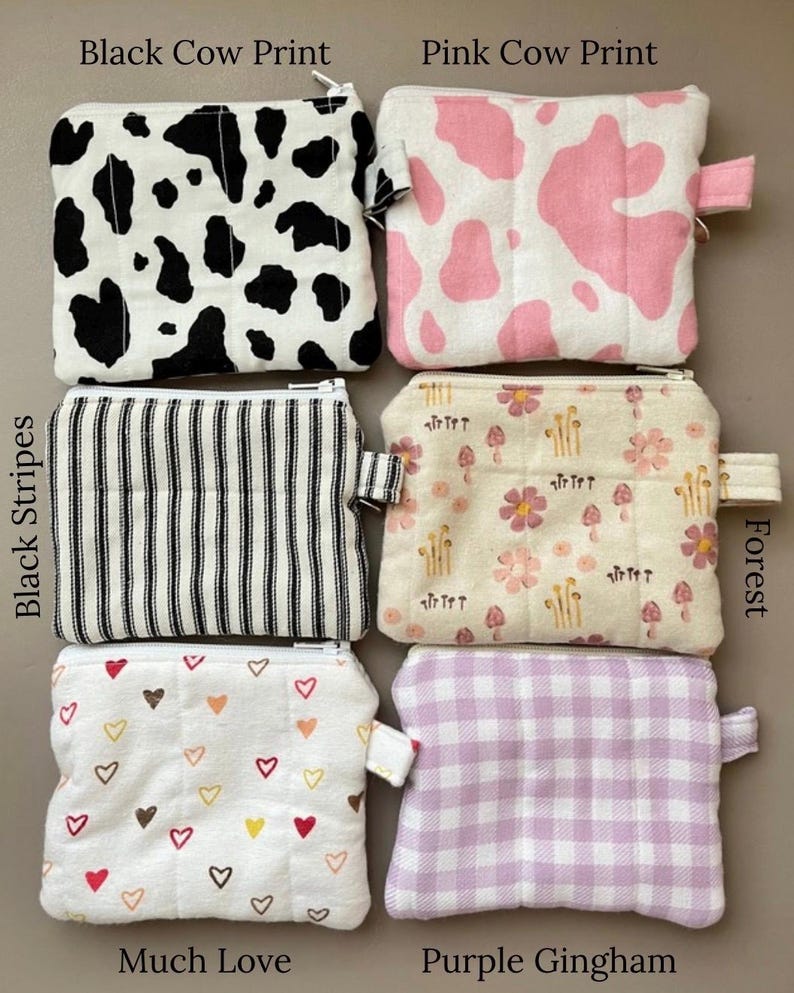 Handmade Quilted Keychain Pouch / Accessory Holder / Wallet - Etsy