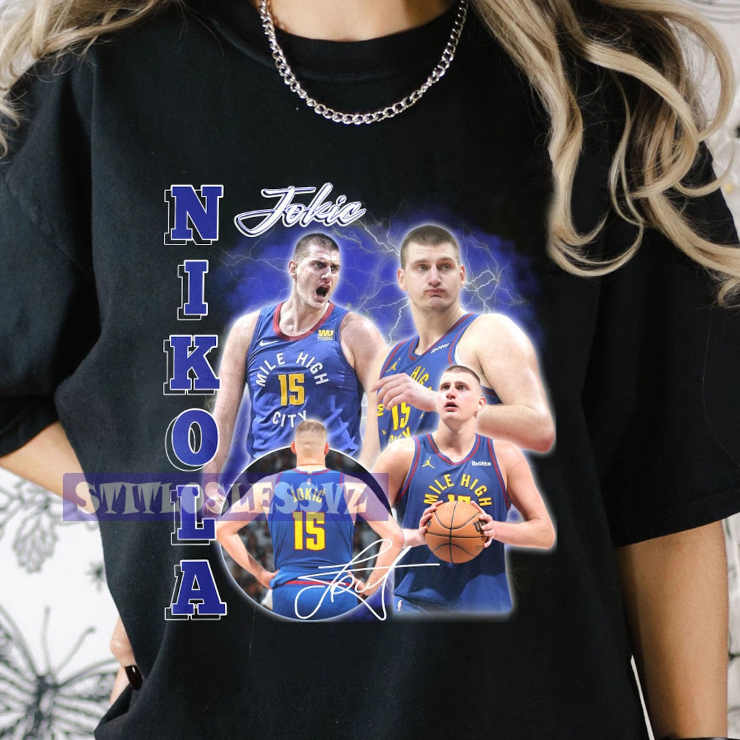 Retro Nikola Jokic Shirt Vintage Nikola Jokic Graphic Tee Joker Jersey ...