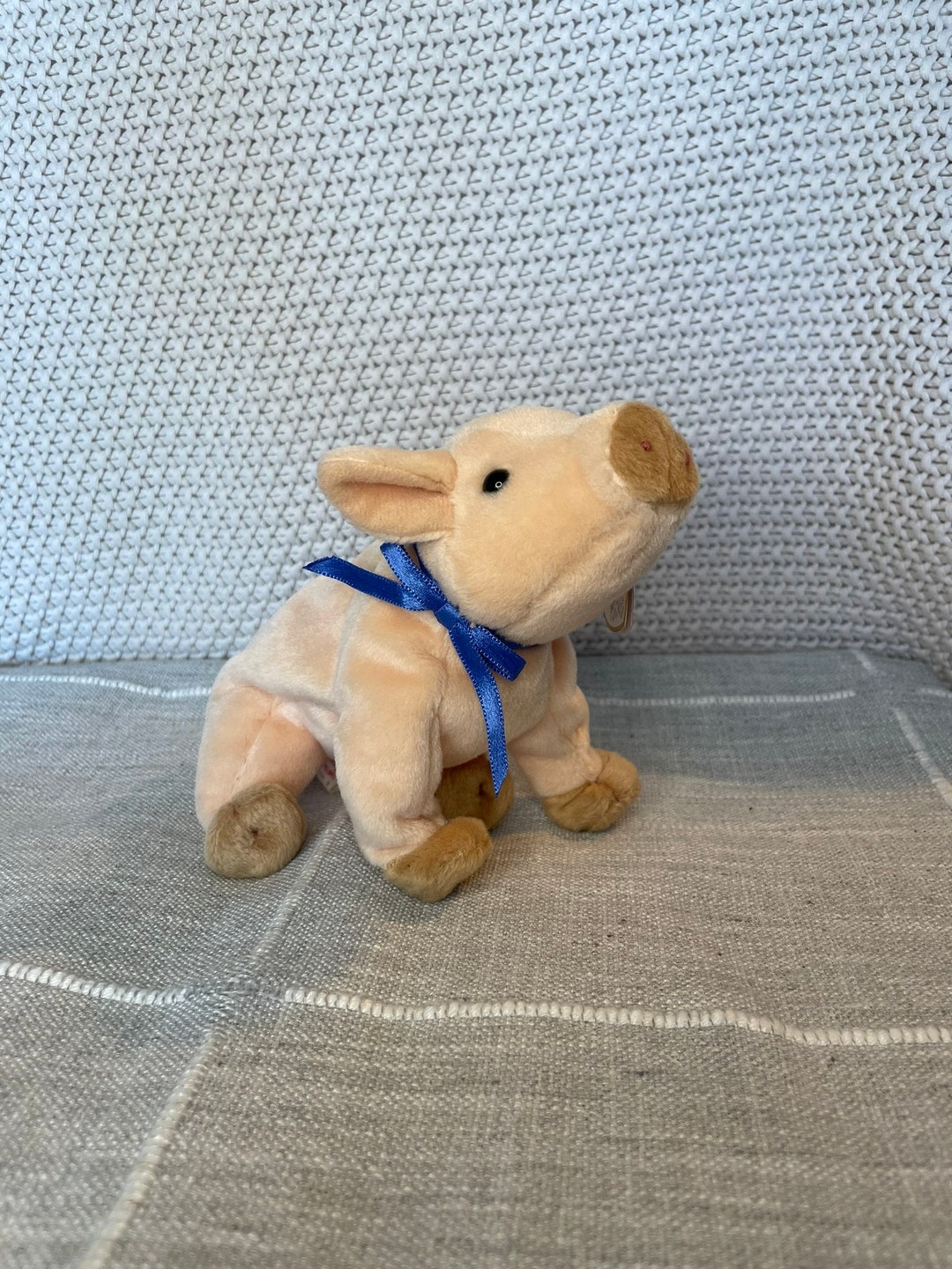 Knuckles Ty Beanie Babies Pig - Etsy
