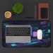 Dystopian Hacker Computer Gaming Desk Mat Aesthetic Art Gaming Computer ...