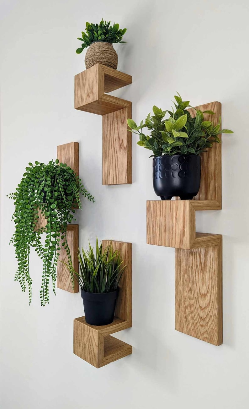 Modern Floating Plant Shelf - Etsy