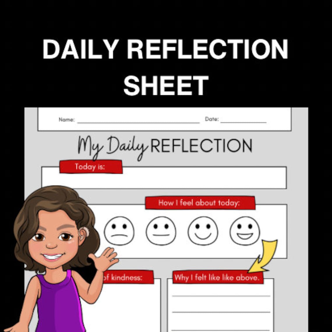 Daily Kids Journal, Printable Kids Journal, Diary for Children for ...