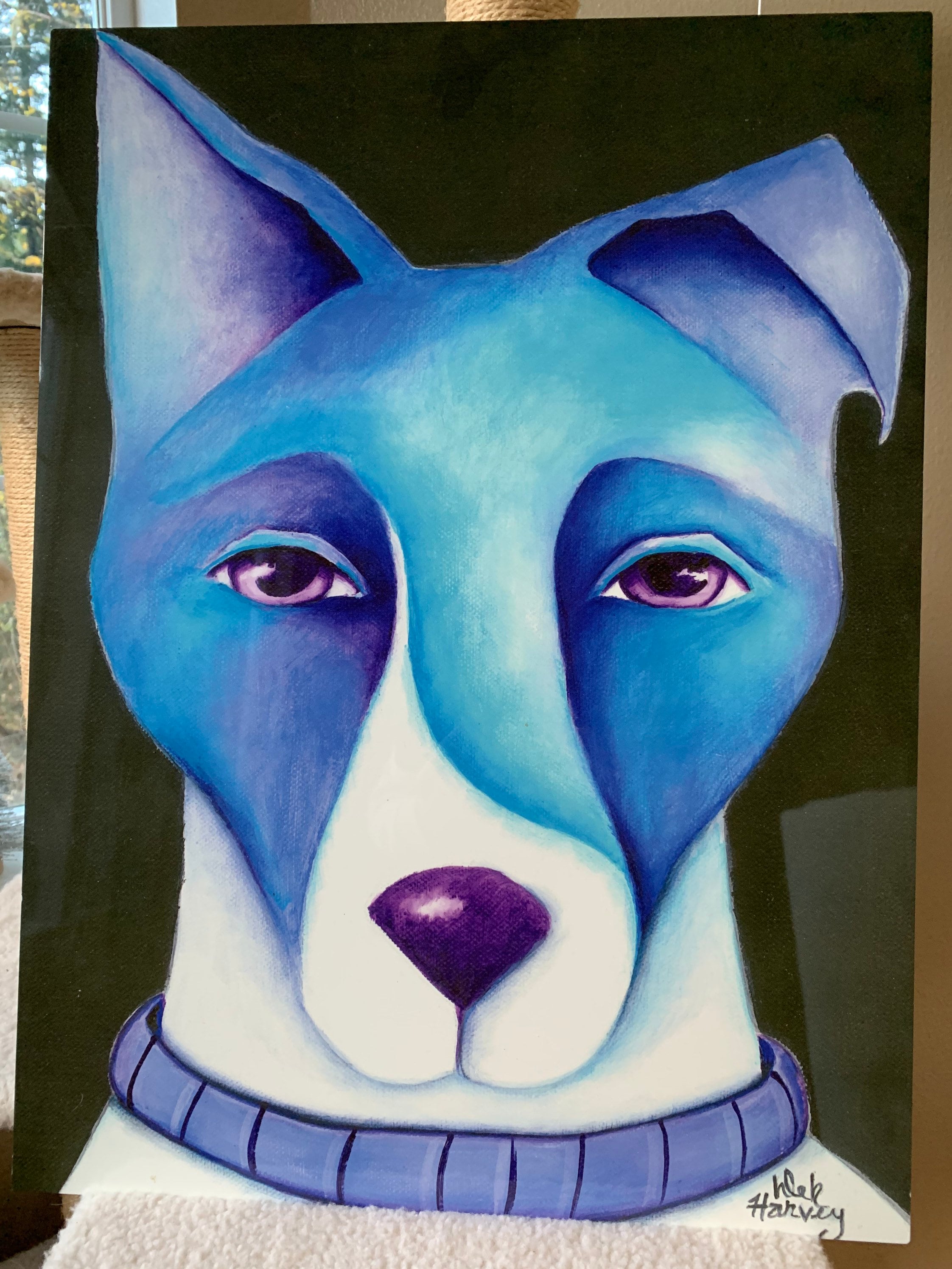 Original Blue Dog Painting