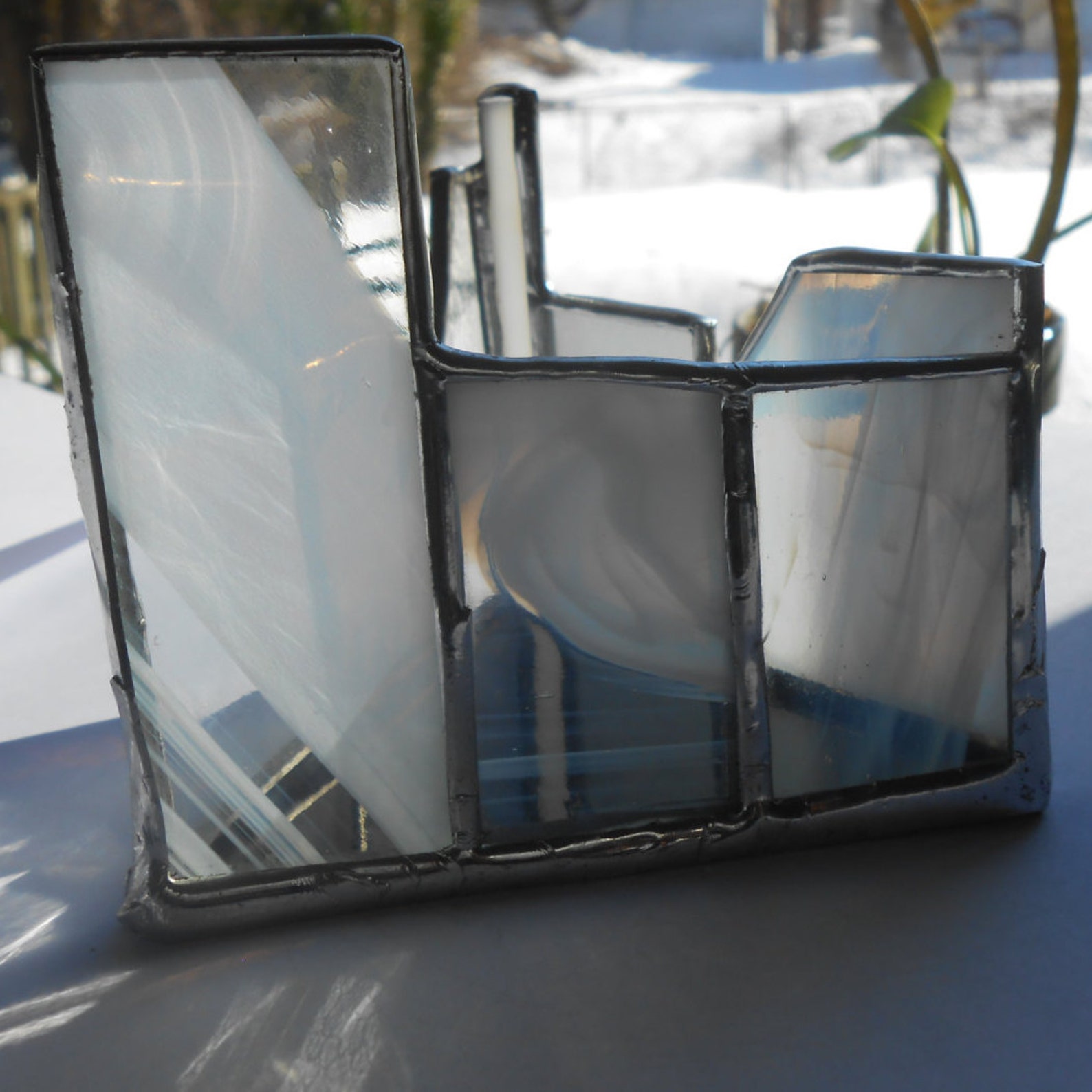 Stages of Consciousness Triangle Shaped Stained Glass Candle - Etsy