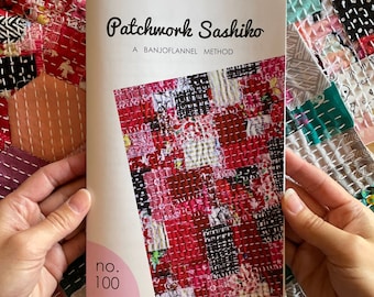 Pop Graffiti - Patchwork Sashiko Kit, Craft, Sewing, Kit, Embroidery ...