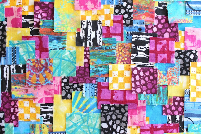 Pop Graffiti Patchwork Sashiko Kit, Craft, Sewing, Kit, Embroidery ...