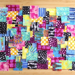 Pop Graffiti Patchwork Sashiko Kit, Craft, Sewing, Kit, Embroidery ...