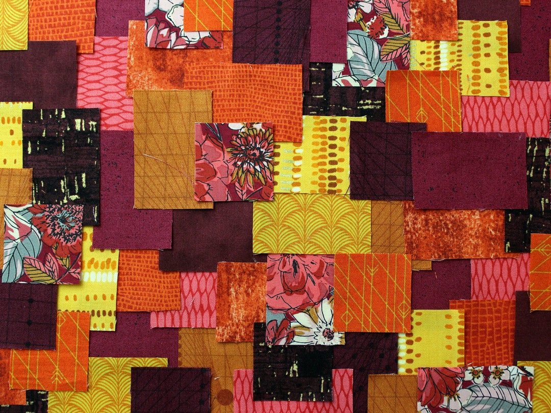 Pomegranate Fizz Patchwork Sashiko Kit, Craft Kit, Sewing, Kit ...