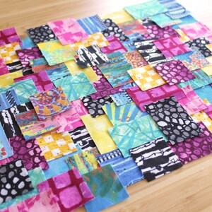 Pop Graffiti Patchwork Sashiko Kit, Craft, Sewing, Kit, Embroidery ...