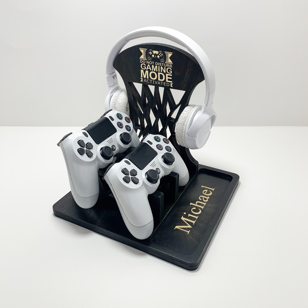 Personalized PS5 and Xbox Controller and Headphone Stand, Valentines ...