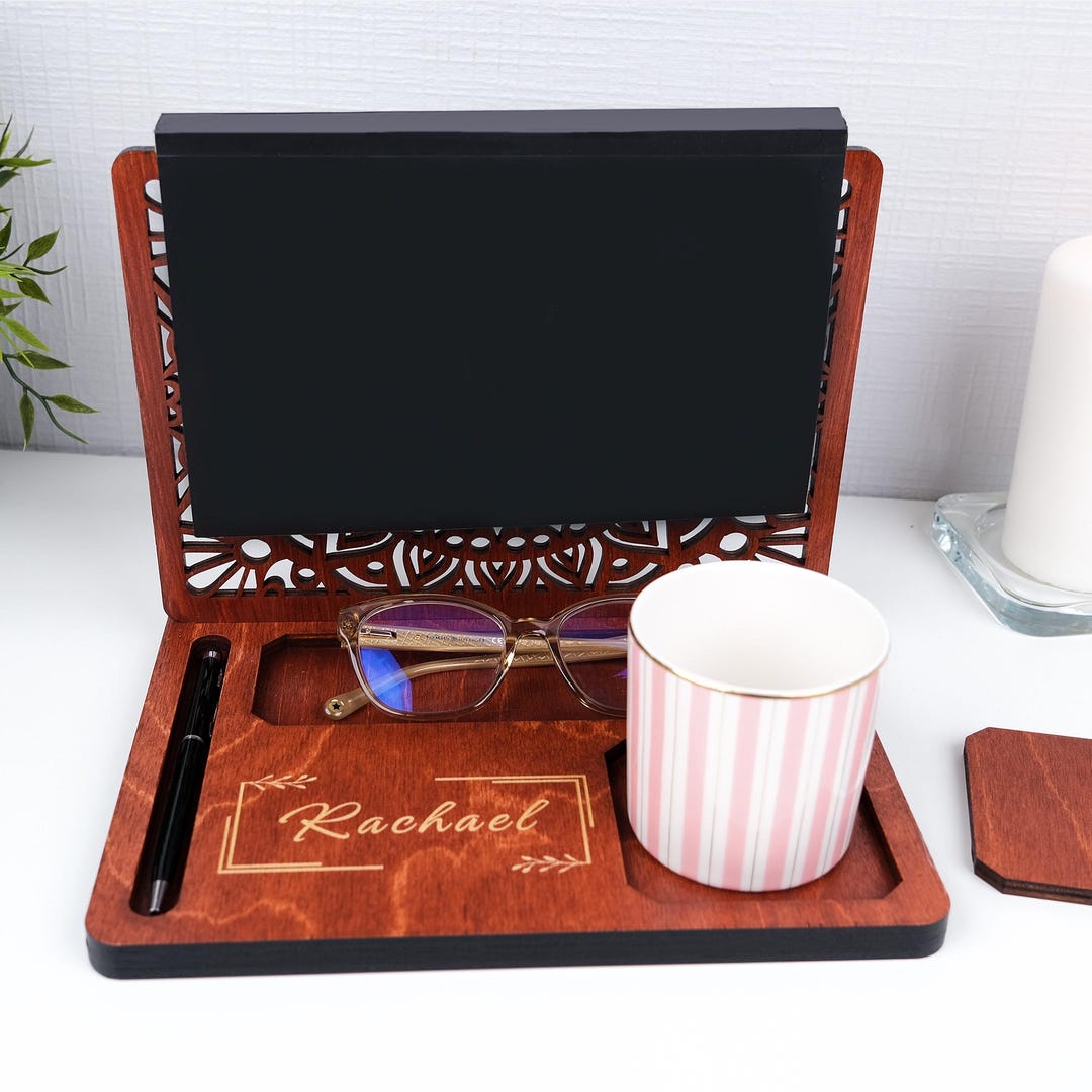 Personalized Wooden Book Stand, Christmas Gift for Mom, Book Valet ...