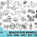 BEACH SVG Bundle, SUMMER Svg, Beach Clipart, Summer Cut Files for ...