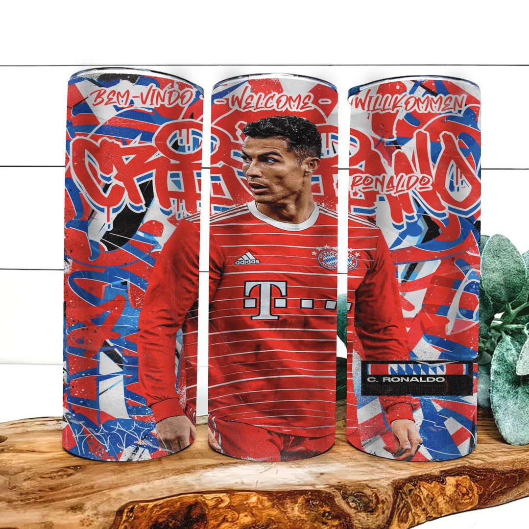 Ronaldo Cr7 Tumbler Wrap Png 20oz Skinny Tumbler Png Sublimation Design ...
