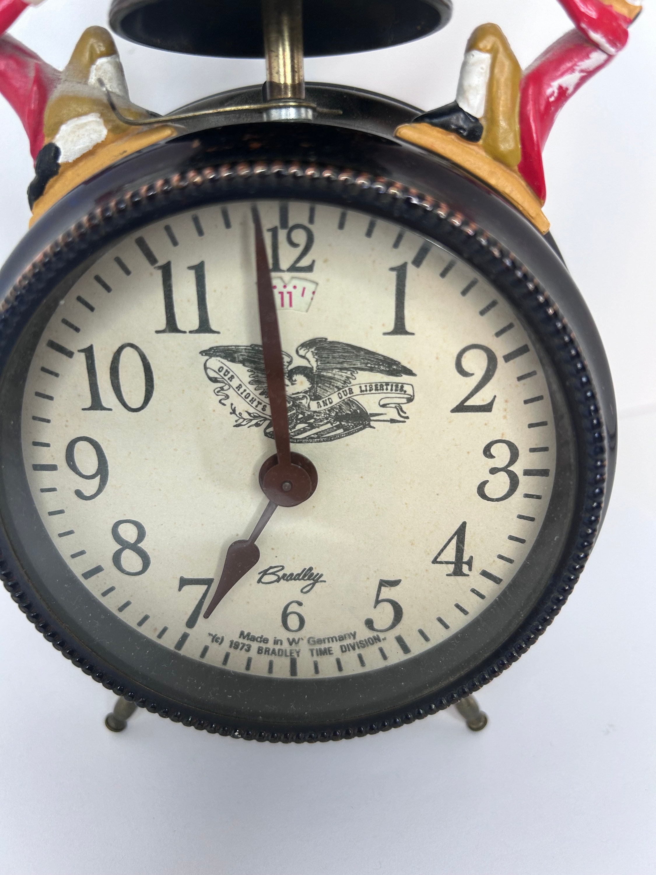 1973 Bradley Time Division Liberty Bell Clock Made in West Germany ...