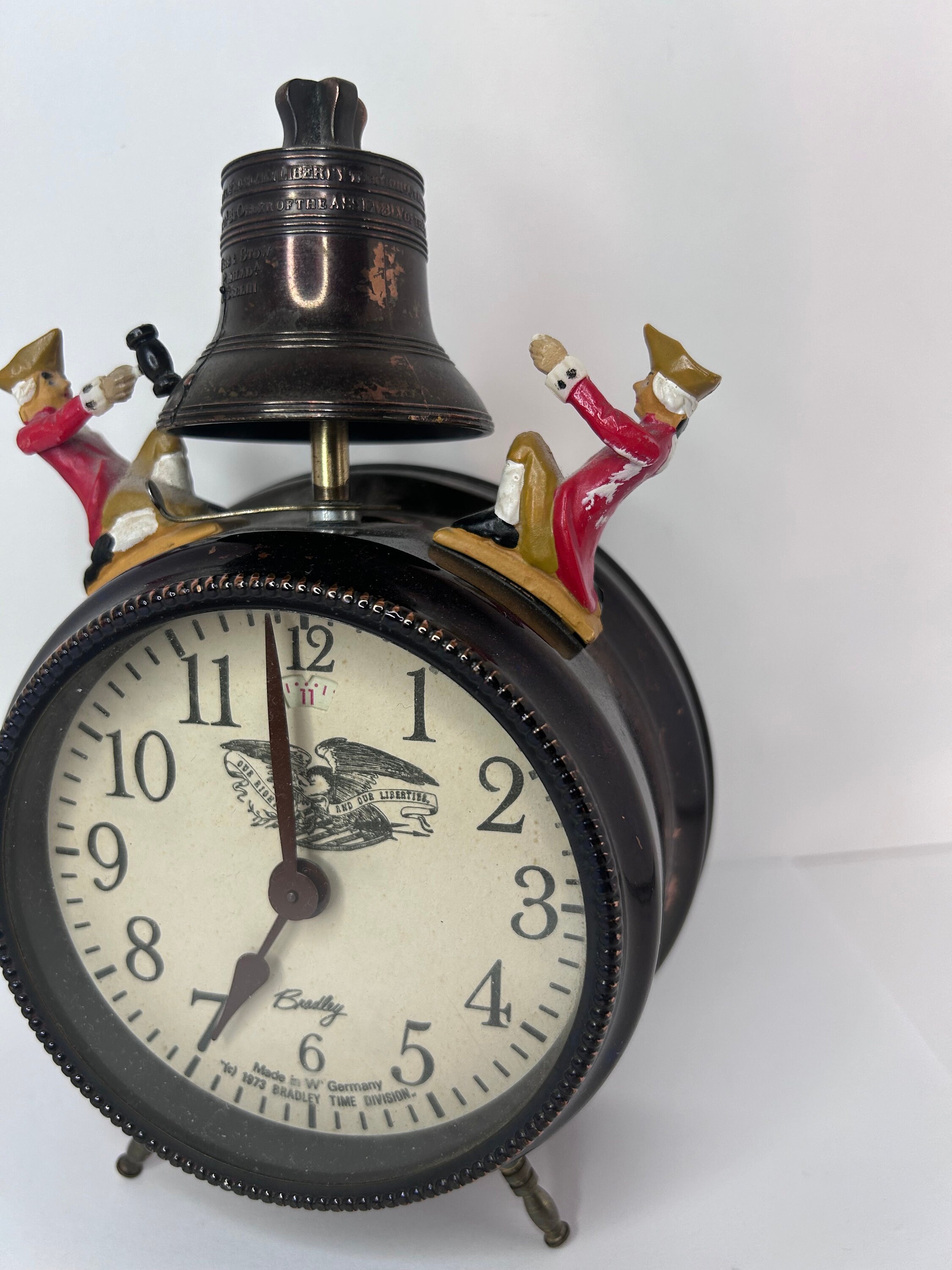 1973 Bradley Time Division Liberty Bell Clock Made in West Germany ...