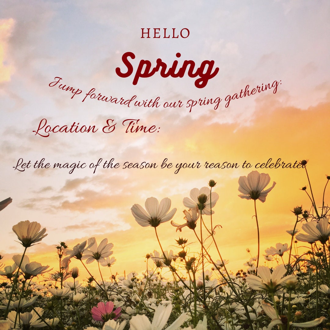 Spring, Floral, Invite, Party, Fancy, Elite - Etsy