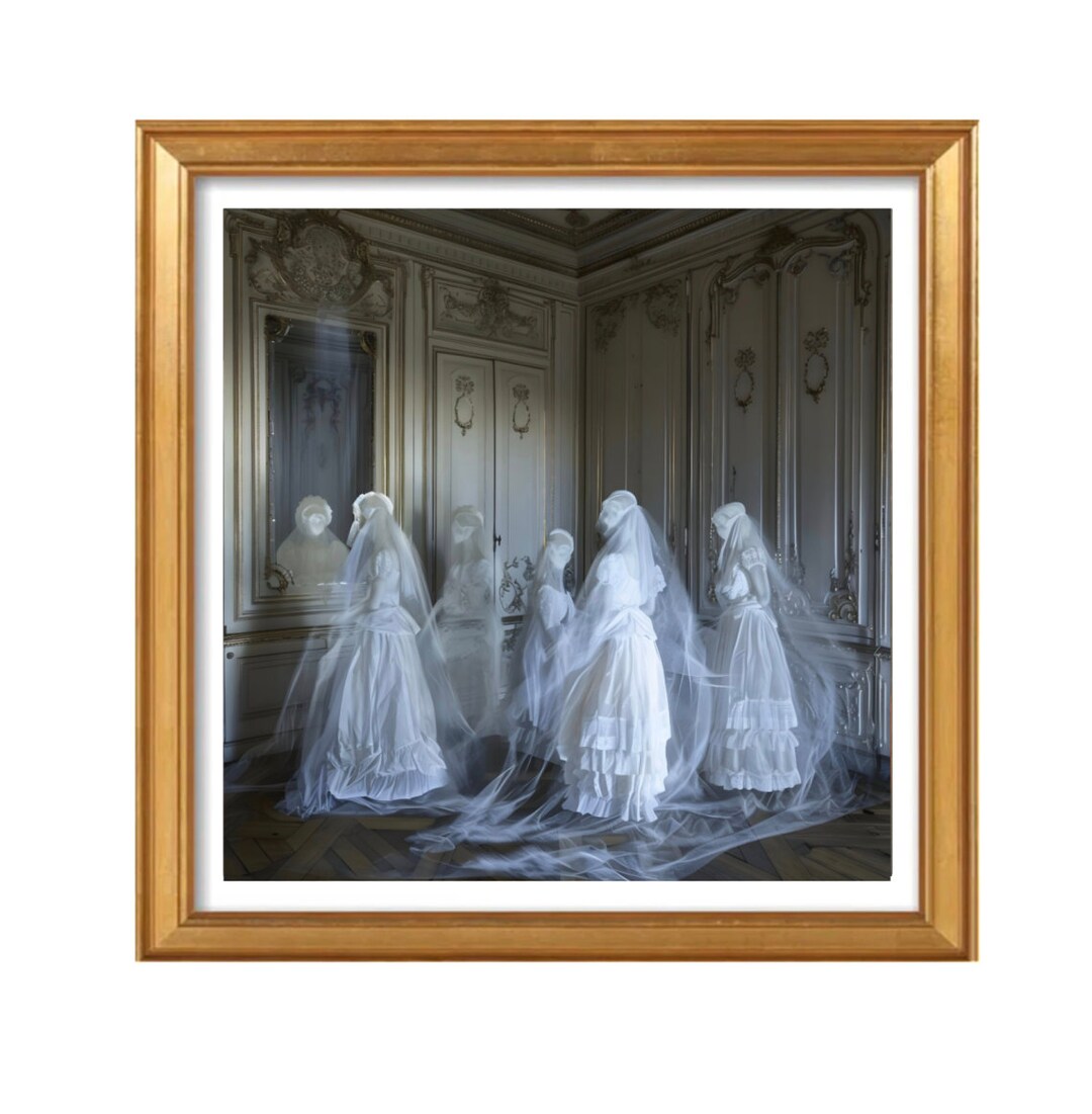 The Ghost of Petite Trianon marie Antoinette Ghosts Halloween Poster ...