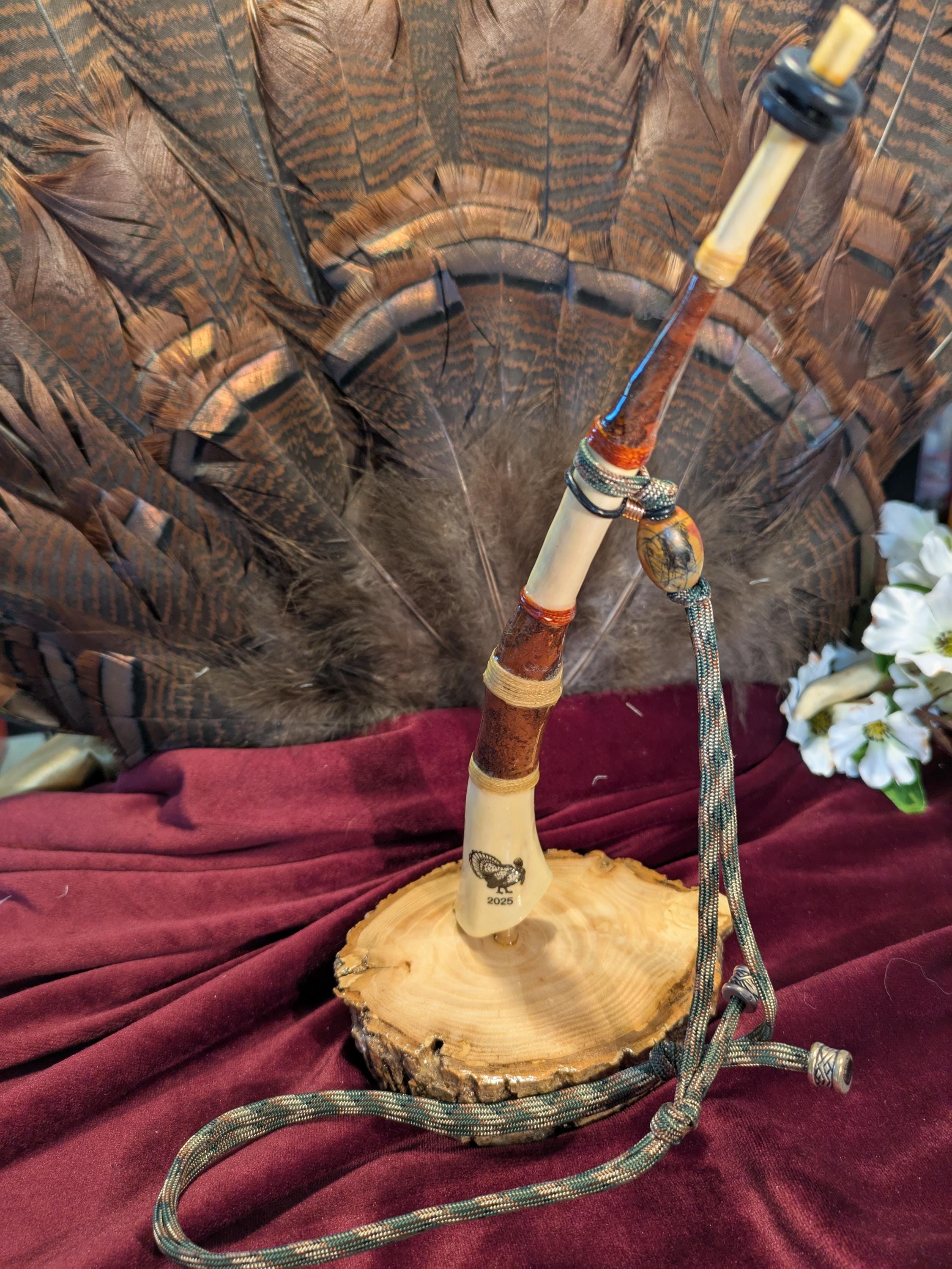 Wing Bone Wild Turkey Calls, Custom Hand Made, Woodland or Wetland Camo ...
