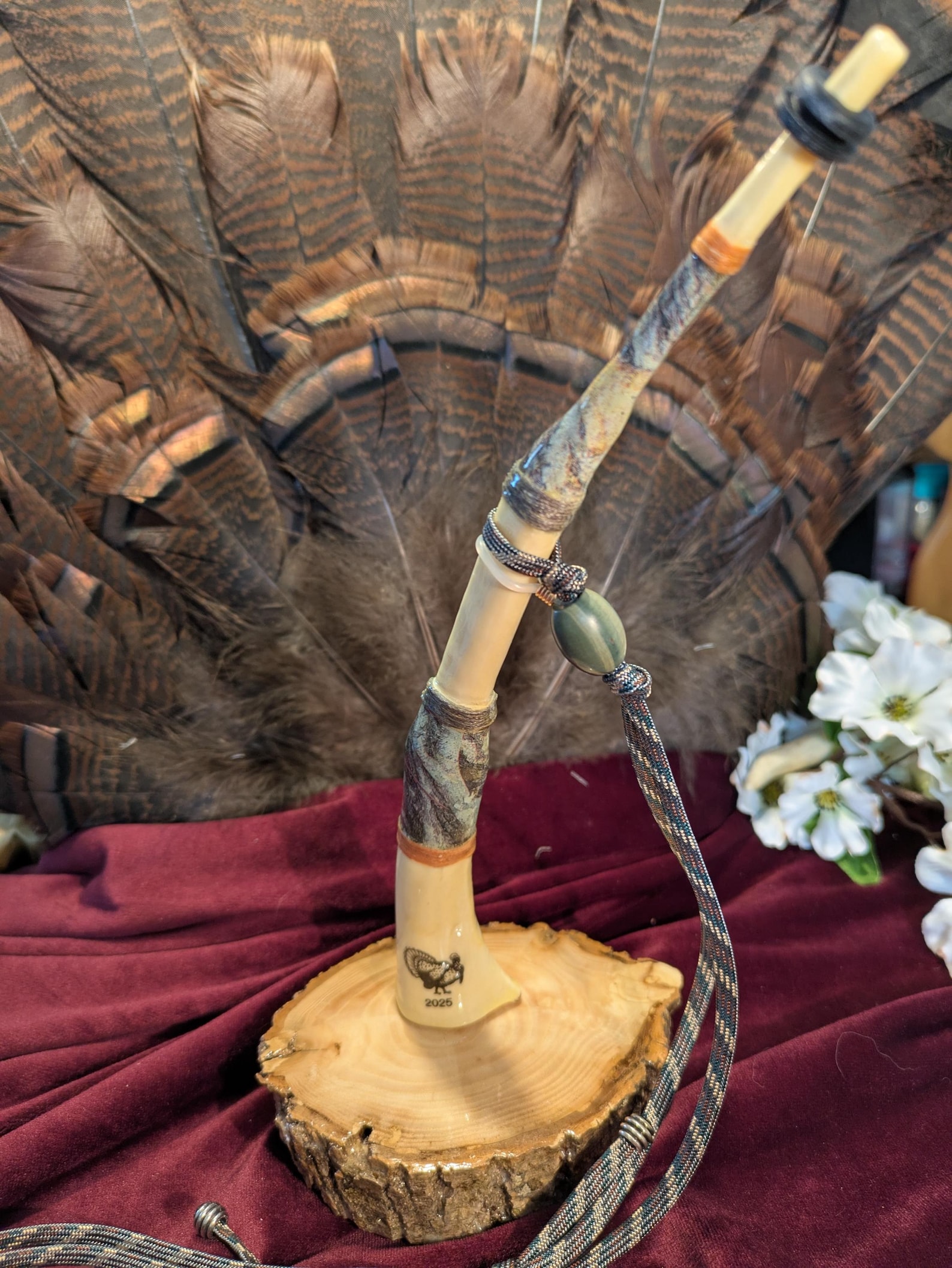 Wing Bone Wild Turkey Calls, Custom Hand Made, Woodland or Wetland Camo ...