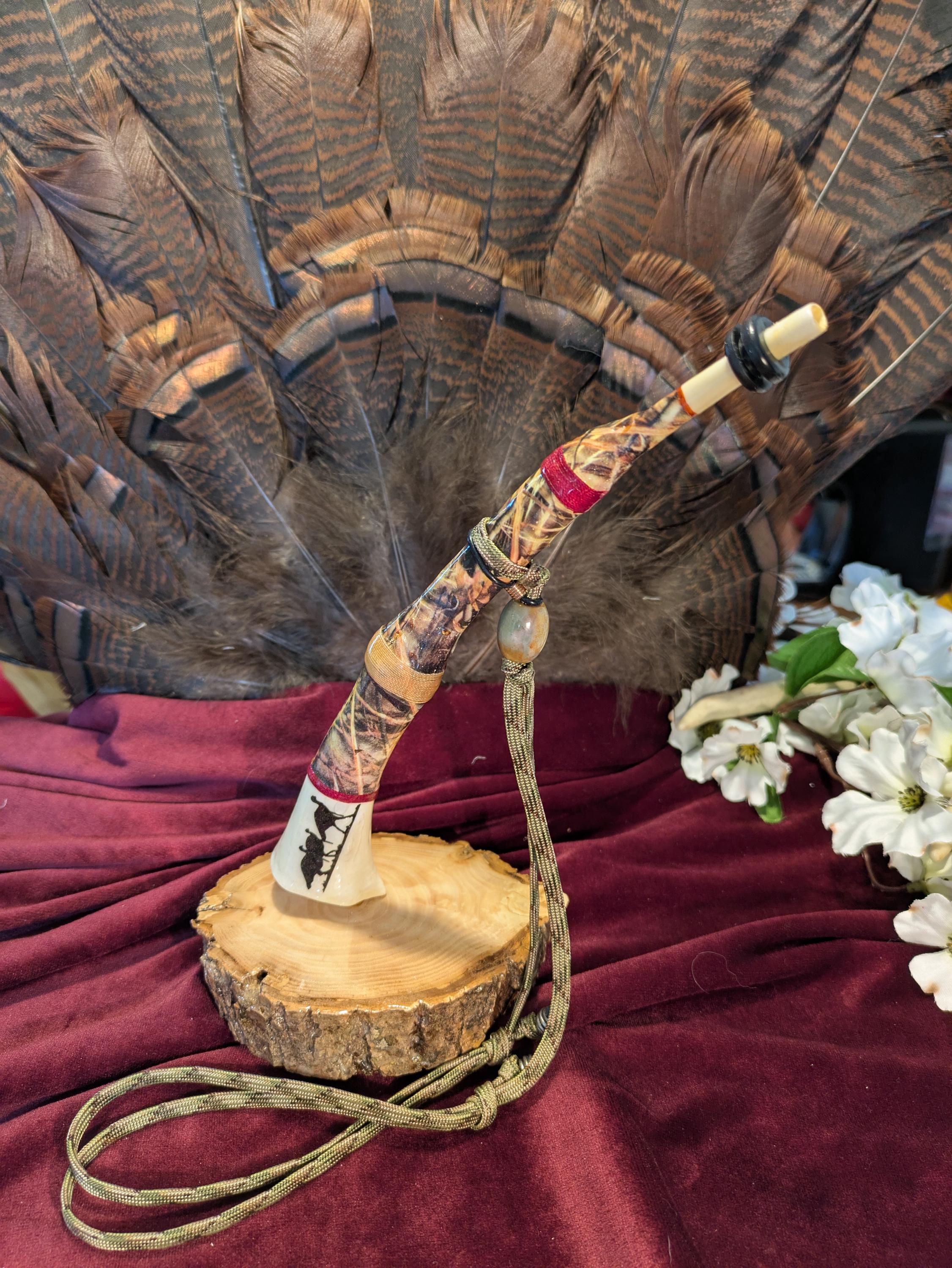 Wing Bone Wild Turkey Calls, Custom Hand Made, Woodland or Wetland Camo ...