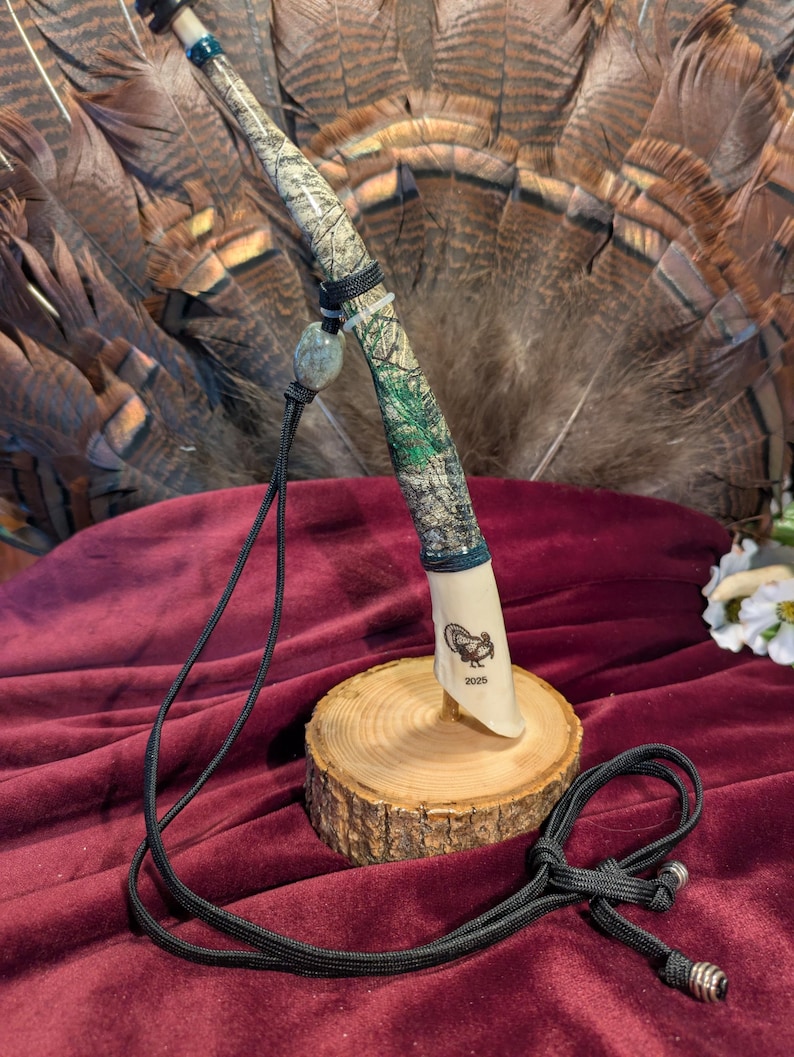 Wing Bone Wild Turkey Calls, Custom Hand Made, Woodland or Wetland Camo ...