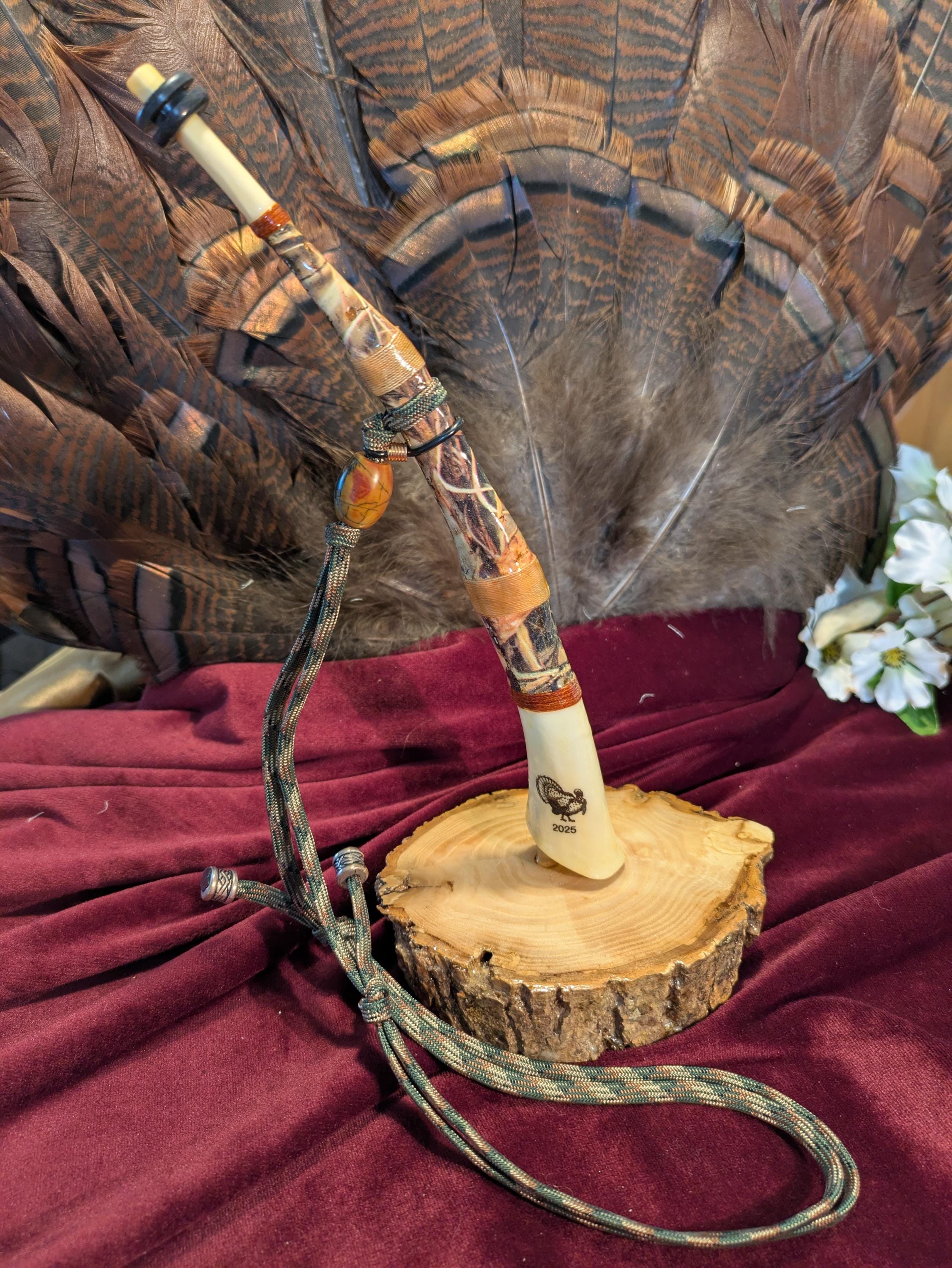Wing Bone Wild Turkey Calls, Custom Hand Made, Woodland or Wetland Camo ...