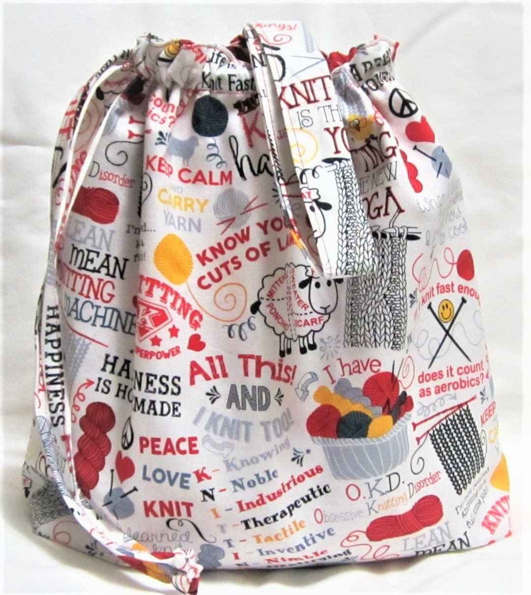 SMALL Knitting Project Bag - Etsy