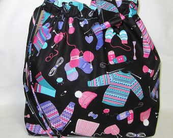 SMALL - Ghastlie Hex Knitting Project Bag - Etsy