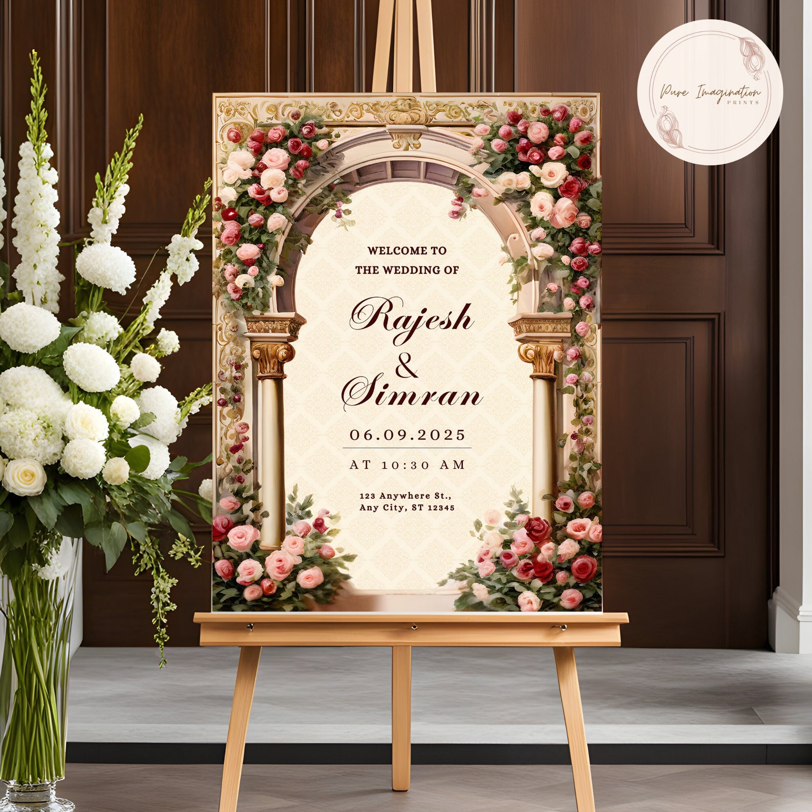 Indian Wedding Welcome Sign, Indian Wedding Decor, Indian Wedding Sign ...