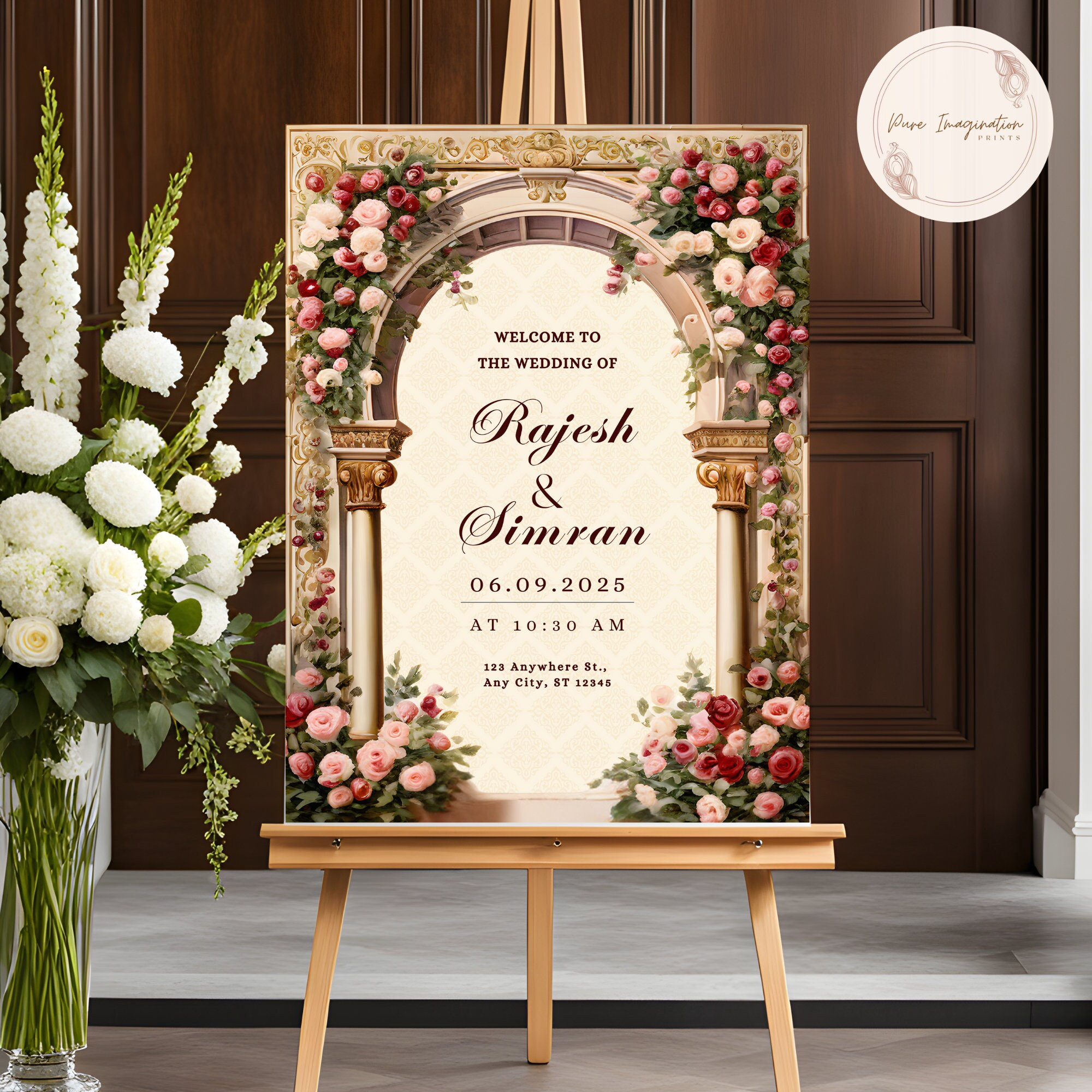 Indian Wedding Welcome Sign, Indian Wedding Decor, Indian Wedding Sign ...