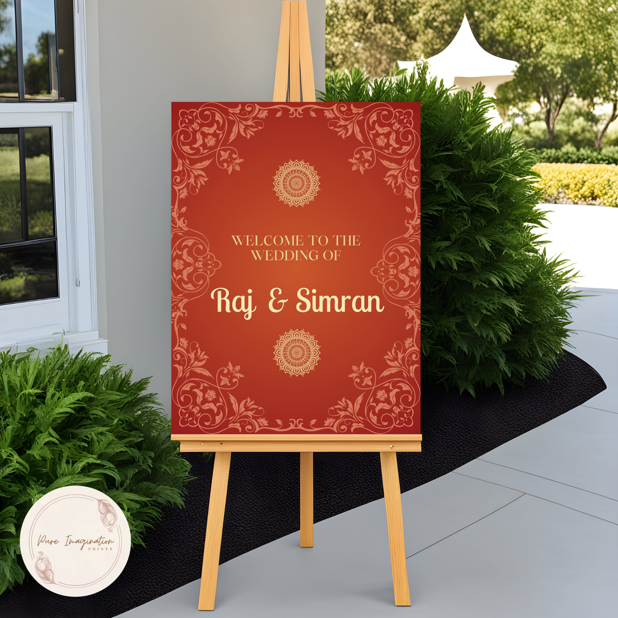 Indian Wedding Welcome Sign, Indian Wedding Decor, Indian Wedding Sign ...