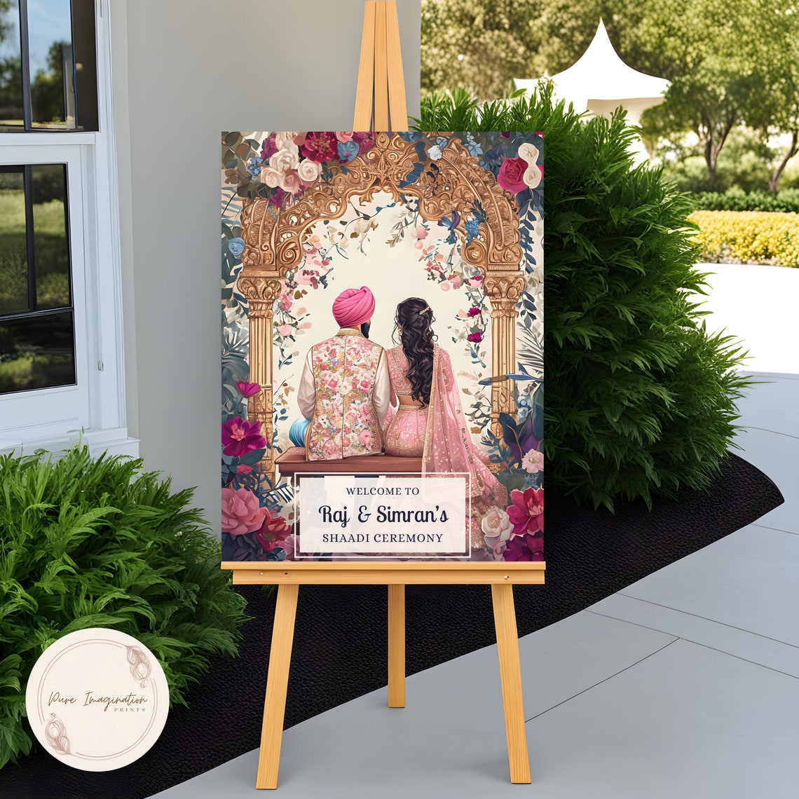 Indian Wedding Welcome Sign, Indian Wedding Decor, Indian Wedding Sign ...