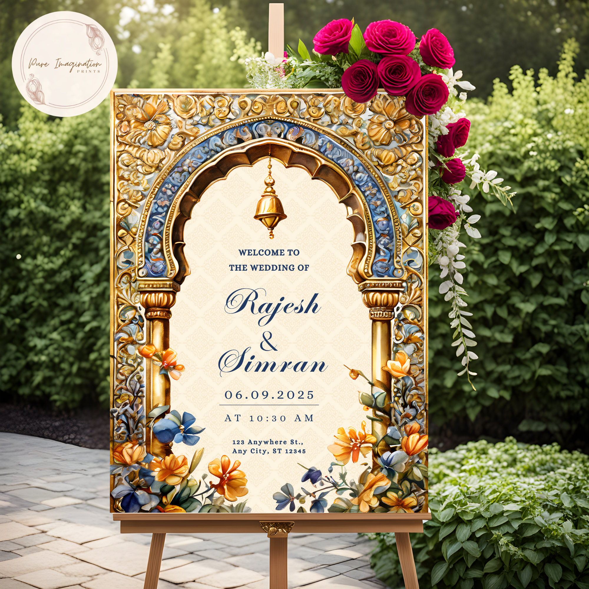 Indian Wedding Welcome Sign, Indian Wedding Decor, Indian Wedding Sign ...