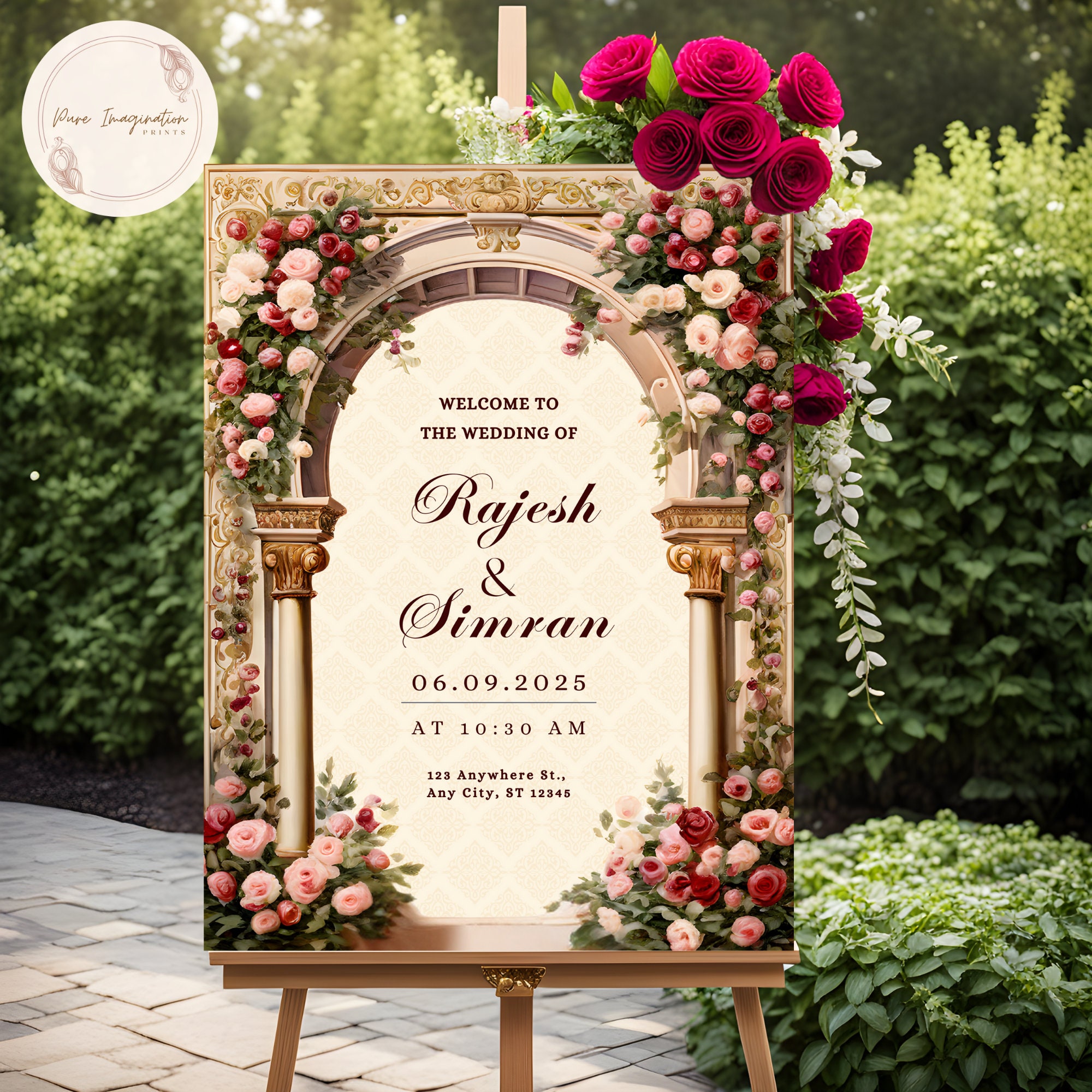 Indian Wedding Welcome Sign, Indian Wedding Decor, Indian Wedding Sign ...