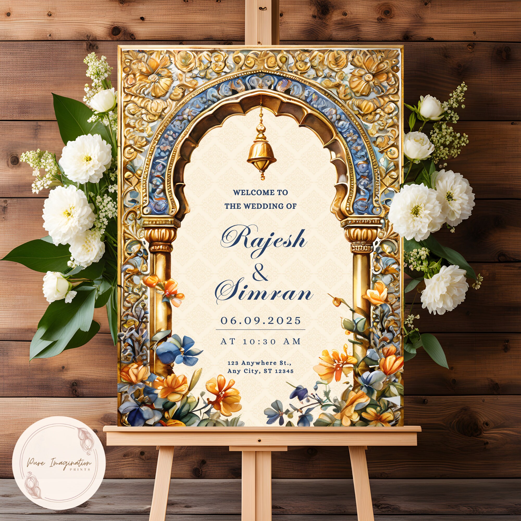 Indian Wedding Welcome Sign, Indian Wedding Decor, Indian Wedding Sign ...