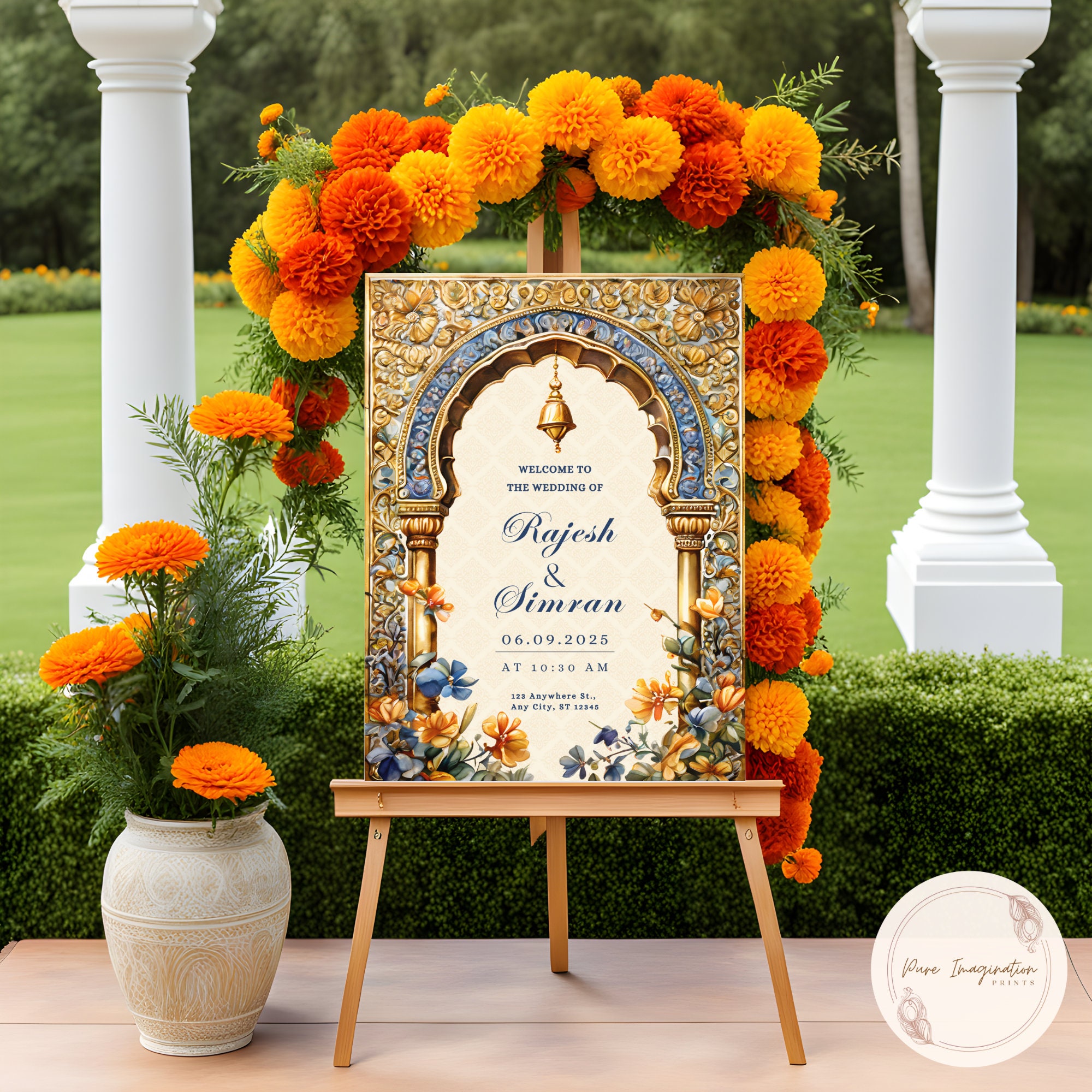 Indian Wedding Welcome Sign, Indian Wedding Decor, Indian Wedding Sign ...