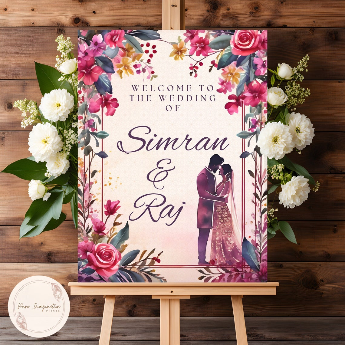 Indian Wedding Welcome Sign, Indian Wedding Decor, Indian Wedding Sign ...